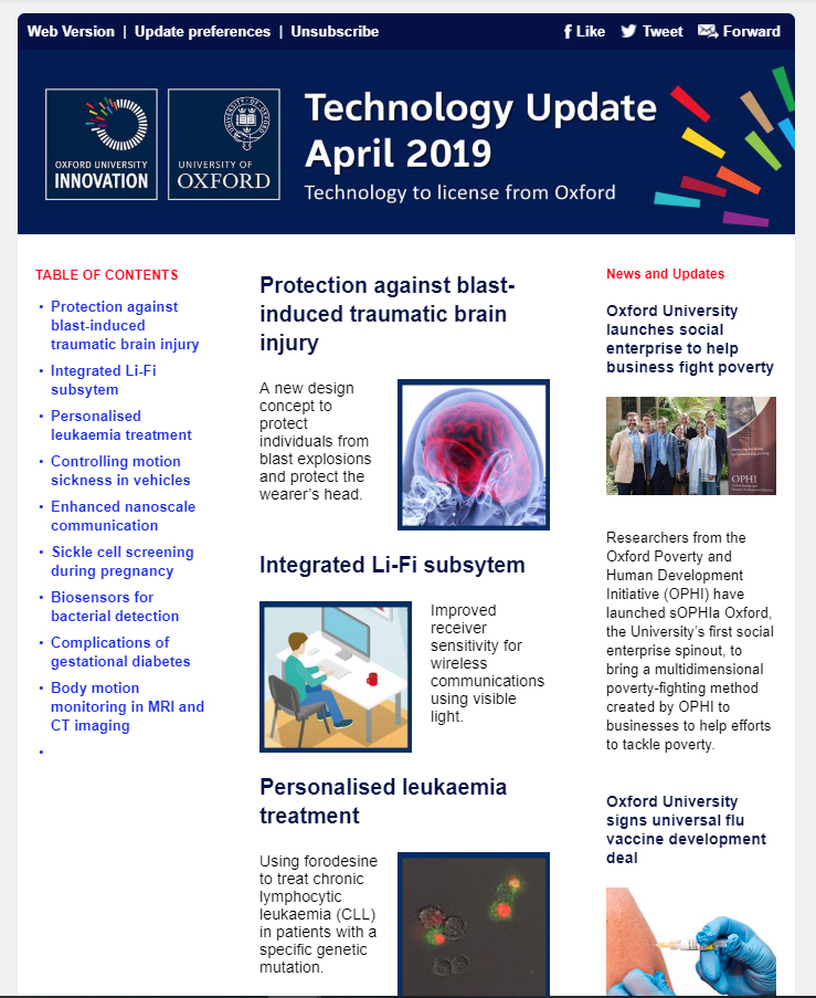 Oxford University Innovation Newsletters - Oxford University Innovation