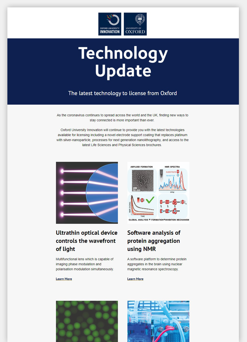 Oxford University Innovation Newsletters - Oxford University Innovation