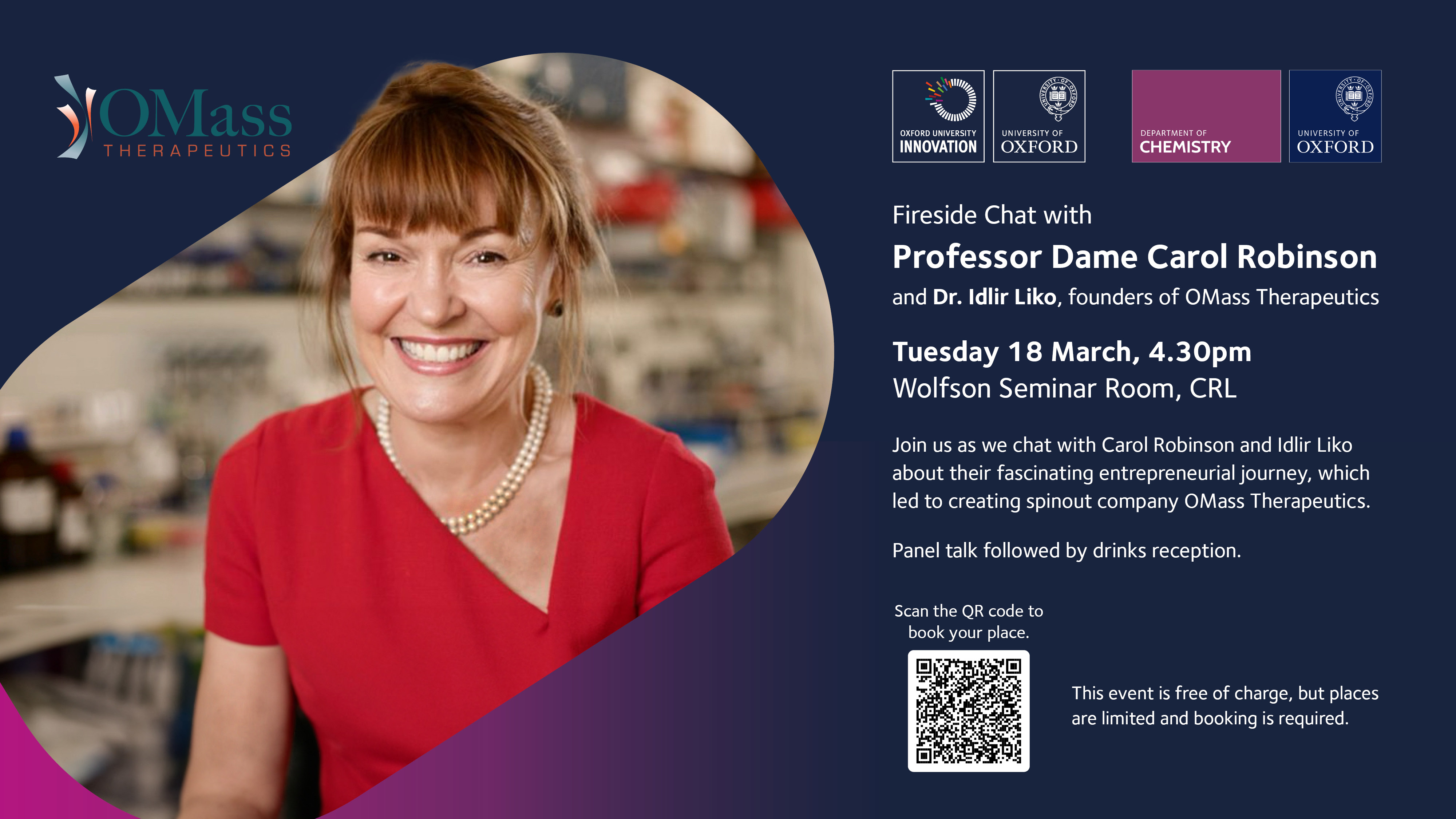 Fireside Chat with Professor Dame Carol Robinson and Dr Idlir Liko ...